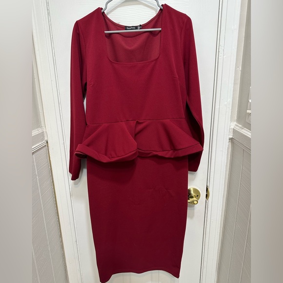 Boohoo | Dresses | Boohoo Red Dress | Poshmark